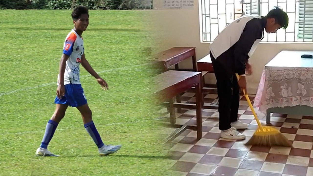 ចប់ប្រកួត U19 ភ្លែត យុវជន ស៊ូល សូណាលីនត្រា មិនទាន់ទៅផ្ទះភ្លាម ឆ្លៀតបោសសម្អាតបន្ទប់សិន - AMS Sports